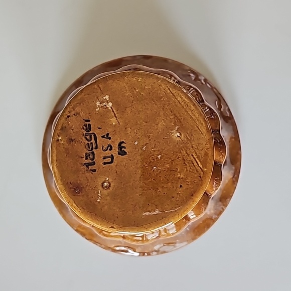 Haeger | Art | Vintage Ceramic Brown Haeger With White Paint Splatter ...